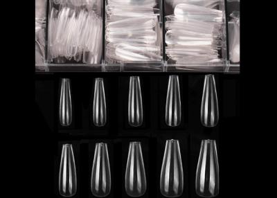 China Coffin Shaped Thin Acrylic Nails Ballerina Nails Tips Full Cover False for sale