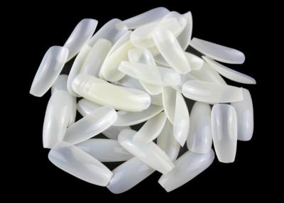 China Long Coffin Clear Nails Full Cover Long False Nails 10 Sizes For Decoration for sale