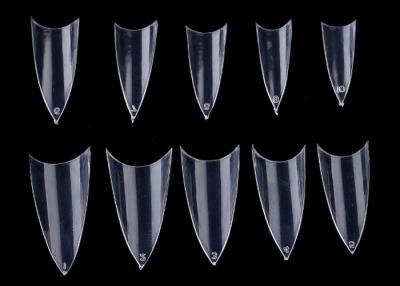 China Clear Thin Acrylic Nails Sharp Funny Art Tips Ending Stiletto Cover False Nail Tips for sale