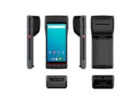 China Android Barcode Scanner Device with 58mm Barcode Printer Mobile Terminal Handheld 2D Pda for sale