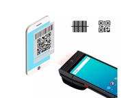 China Android Mobile POS QR Code Scanner Barcode Terminal Handheld Computer With Printer for sale