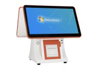 China 15.6 Dual Screen All In One Windows POS Machine Cashier Terminal With QR Code Scanner for sale