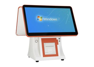 China 15.6 Dual Screen All In One Windows POS Machine Cashier Terminal With QR Code Scanner for sale