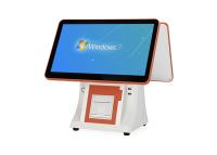 China 15.6 Dual Screen All In One Windows POS Machine Cashier Terminal With QR Code Scanner for sale