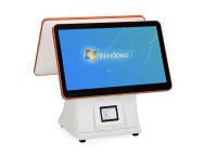 China 15.6 Dual Screen All In One Windows POS Machine Cashier Terminal With QR Code Scanner for sale