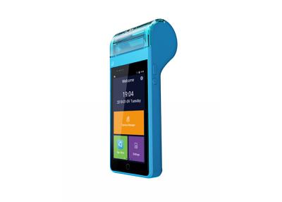 China 3G 4G NFC Smartphone Mobile Handheld POS Terminal Machine With Thermal Receipt Printer for sale