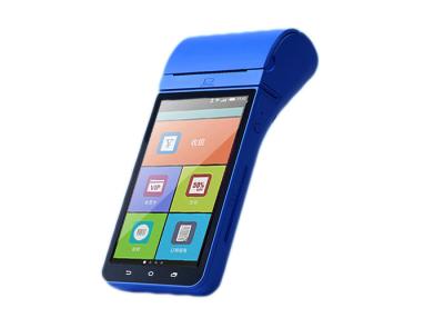 China 5.5 Inch EDC Android Handheld POS with Printer / NFC Reader / Fingerprint Reader for sale
