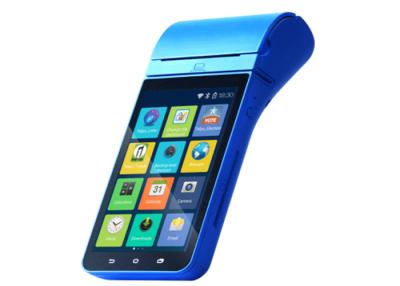 China 4G Tablet Handheld Payment Devices , Android 5.1 Mobile Credit Card Machine with Printer for sale