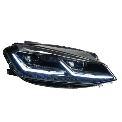 China Demillon 2018-2020 for Volkswagen Golf High 7.5 Headlights Led Flow Turn Signal 12v 55w Headlights for sale