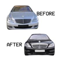 China 2218804540 Auto Parts Bodykit Front Bumper With Grille Fog Light for Mercedes-Benz  S-class W221 2005-2013 Update to S65 AMG for sale