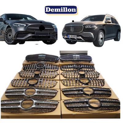 China Demillon Auto Parts Front Bumper Grille Grill Cover for Mercedes-Benz  W205C180 C200 C230 C250 for sale