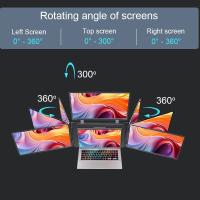 China 18.5 Inch Portable Quad Monitor with 1080P IPS and 360 Degree Rotation for Video Editing Workstation for sale