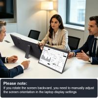 China 15.3 Inch 1200P Portable Tri-Screen Monitor 1920x1200 IPS 16:10 360 Degree Rotating Display for Notebook for sale