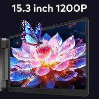 China 15.3 Inch 1200P Triple Screen Extender 1920x1200 IPS 360 Rotating Panel for Stock Trading Desk for sale