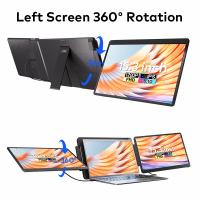 China 15.3 Inch 1200P Triple Screen Extender 1920x1200 IPS 360 Rotating Panel for Stock Trading Desk for sale