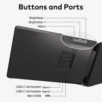 China 15.3 Inch 1200P Notebook Screen Extender 1920x1200 IPS 16:10 Dual USB-C Mini HDMI Portable for sale