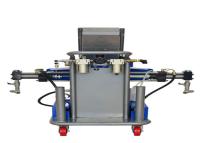 China Blue Printed Polyurethane Injection Machine 200 - 2000CPS Viscosity Range Of Raw Material for sale