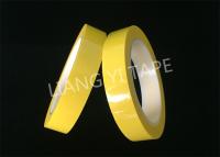 China Polyester Film Adhesive Insulation Tape , Flame Retardant Yellow Insulation Tape for sale