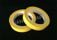 China Polyester Film Adhesive Insulation Tape , Flame Retardant Yellow Insulation Tape for sale