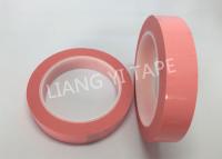 China 0.025mm Thick Adhesive Polyester Tape  , Flame Retardant Pink Insulation Mylar Tape for sale