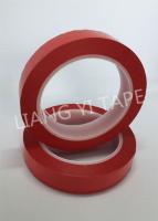 China Heat Resistance Red Polyester Mylar Tape For Wrapping Coils / Capacitors / Wire Harnesses for sale