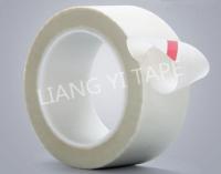 China Silicone Adhesive white Glass Fabric Tape for motor , 0.18-0.22 mm Thick Electrical Insulation Tape for sale