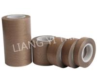China Brown Silicone PTFE Adhesive Tape , High Temperature Resist Adhesive Tape for sale