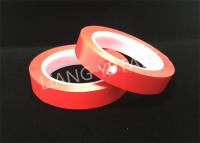 China Acrylic Adhesive Red color paper splicing tape With Polyester Mylar Film for sale