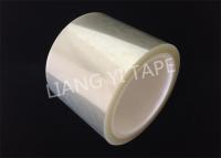China Transparent PET Silicone Tape  155℃ High Temp Masking for Soldering for sale