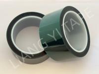 China Green PET Silicone Tape 0.055mm For Powder Coating For LED Dot Matrix for sale