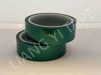 China 155℃ Green Polyester Silicone Tape High Temp Masking for PCB Soldering for sale