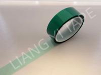 China 155℃ Green Polyester Silicone Tape High Temp Masking for PCB Soldering for sale