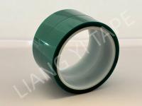 China 155℃ Green Polyester Silicone Tape High Temp Masking for PCB Soldering for sale