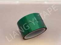 China 155℃ Green Polyester Silicone Tape High Temp Masking for PCB Soldering for sale