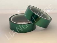 China 155℃ Green Polyester Silicone Tape High Temp Masking for PCB Soldering for sale