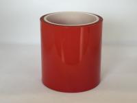 China Red PET Silicone Adhesive Tape – 155℃ Masking for Paint Baking & Oven for sale