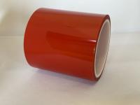 China Red PET Silicone Adhesive Tape – 155℃ Masking for Paint Baking & Oven for sale