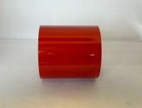 China Red PET Silicone Adhesive Tape – 155℃ Masking for Paint Baking & Oven for sale