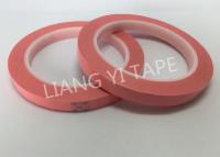 China Acrylic Adhesive Pink High Voltage Electrical Tape For Capacitor / Electric Wire for sale