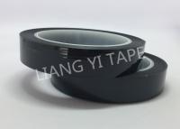 China Single Side Coated Black Electrical Tape , 2 Mils Polyester PET Film Flame Retardant Tape for sale