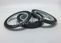 China Single Side Coated Black Electrical Tape , 2 Mils Polyester PET Film Flame Retardant Tape for sale
