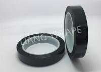 China Single Side Coated Black Electrical Tape , 2 Mils Polyester PET Film Flame Retardant Tape for sale