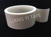 China Fabric Composite White Polyester Insulation Tape With PET Film 0.32mm Thickness for sale