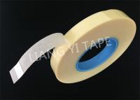 China Yellow Composite Fabric Insulation Tape , Polyester Film Rubber Adhesive Tape for sale