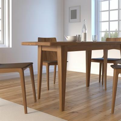 China Modern Wooden Dining Armchairs Set of 2 Natural Finish for sale