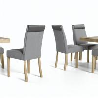 China Modern Wooden Dining Armchairs with 17 Inch Seat Depth for sale