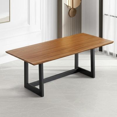 China Customized Modern Wooden Dining Table Nordic Rectangular For Home Office for sale