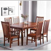 China Solid Wood Dining Room Table And Chair Set A Perfect Combination Of Beauty And Durability for sale