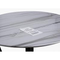 China Beautiful Ceramic Marble Top Dining Table with Easy Care Instructions Wipe With A Damp Cloth for sale