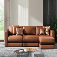 China Find Your Perfect Fit with Various Sizes Italian Leather Sofa Set and Cushions for sale